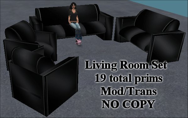 Second Life Marketplace - living room set