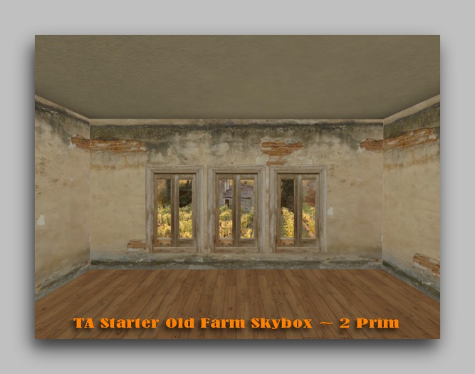 Second Life Marketplace - TA 2 Prim Starter Old Farm SkyBox 2017 (BOXED)