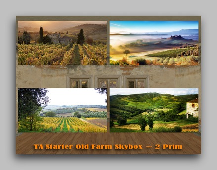 Second Life Marketplace - TA 2 Prim Starter Old Farm SkyBox 2017 (BOXED)