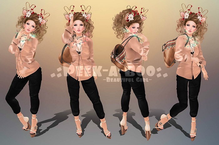 Second Life Marketplace - .:Peek-a-Boo:. [Pose: Beautiful girl]