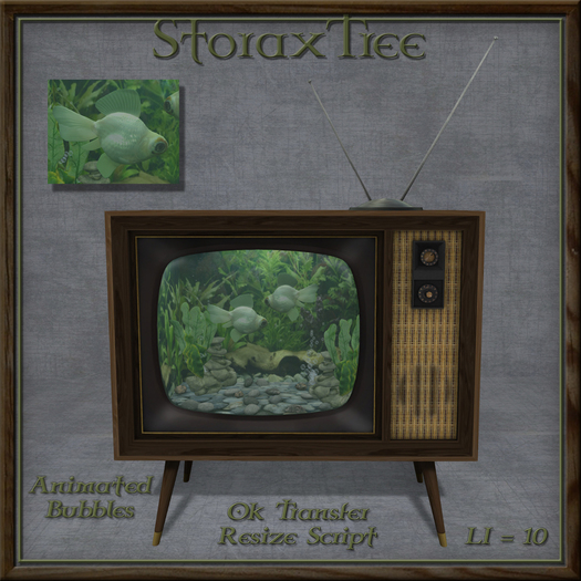 Second Life Marketplace - Portland Retro TV Aquarium A2