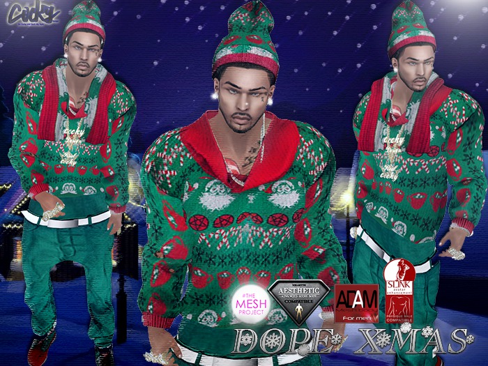 Second Life Marketplace - {RC} Men Dope Xmas Fit