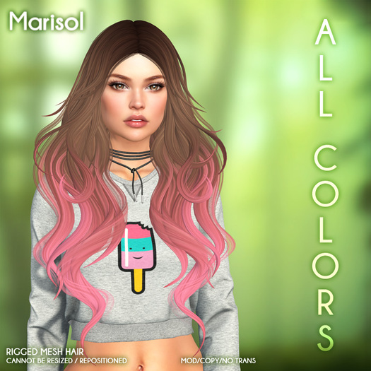 Second Life Marketplace - /Wasabi Pills/ Marisol Mesh Hair - All colors