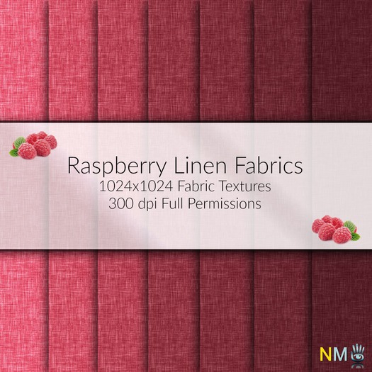 Second Life Marketplace - Raspberry Linen Fabric Textures Full Permissions