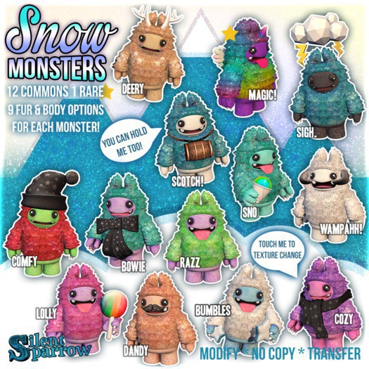 Second Life Marketplace - ~silentsparrow~ Snow Monster - Deery