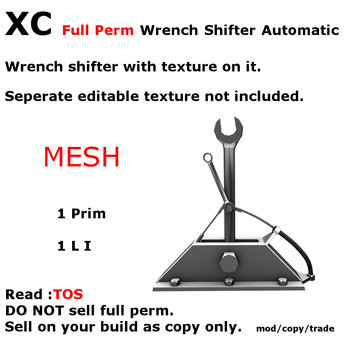 Second Life Marketplace - XC Wrench Shifter Automatic Mesh FULL PERM