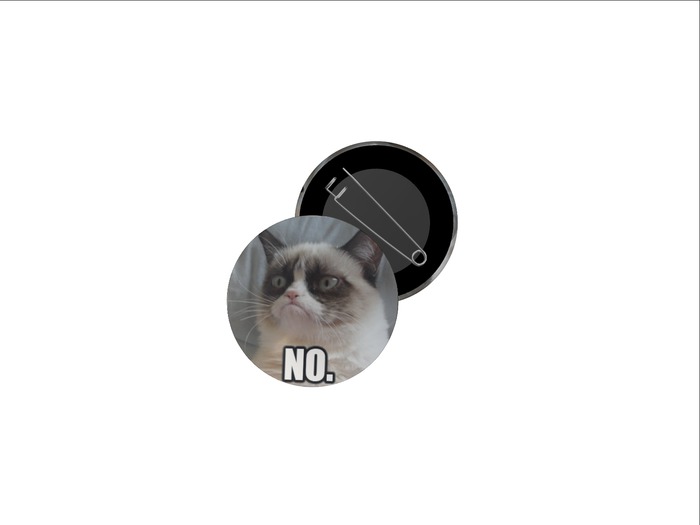 Second Life Marketplace - Grumpy Cat Button Pin
