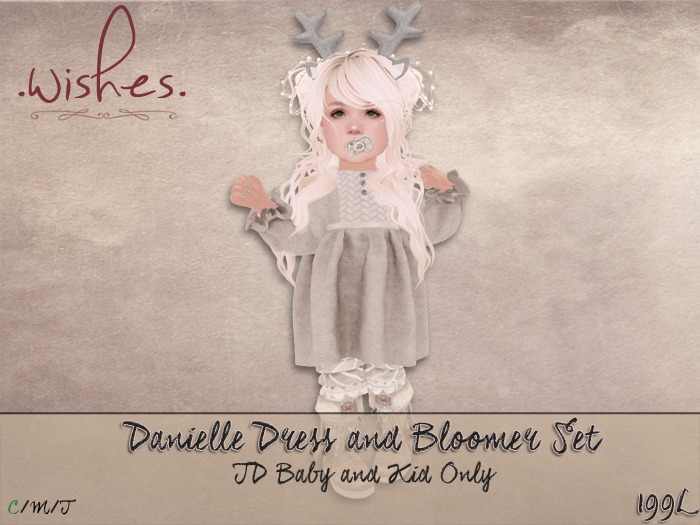 Second Life Marketplace - .Wishes. ~ Danielle Dress & Bloomers ~ Tan