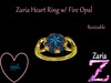 Second Life Marketplace - Zaria Heart Ring w/Fire Opal PGB