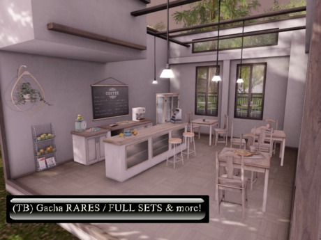 Second Life Marketplace - *ionic* La Cafeteria (FULL SET)