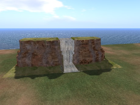 Second Life Marketplace - rock waterfall