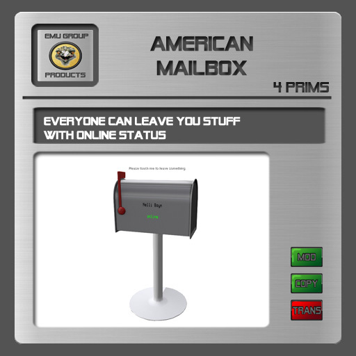 Second Life Marketplace - EMU American Mailbox