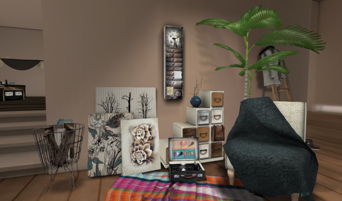 Second Life Marketplace - [BR] Navy Blanket Chair DISPLAY ALL SHOWN