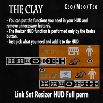 Second Life Marketplace - [The Clay] Link Set Resizer HUD Full perm