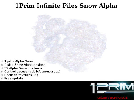 Second Life Marketplace - .:[1PRIM]:. Infinite Snow Alpha 4 Shape 32 ...