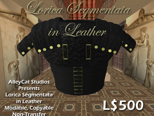 Second Life Marketplace - Leather Lorica Segmentata, AlleyCat Studios