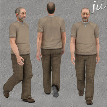 Second Life Marketplace - JU Old Man 001 3D Model Mesh