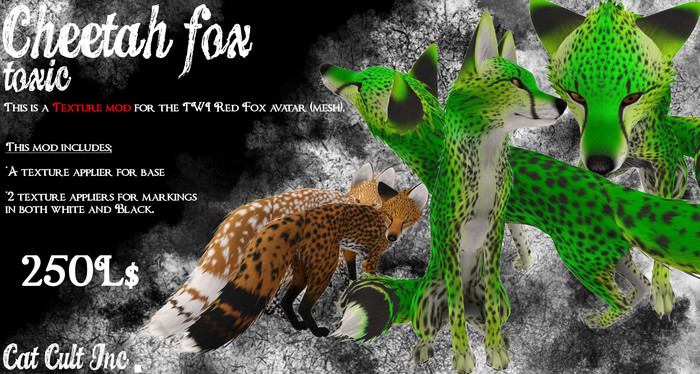 Second Life Marketplace - Cheetah Fox Toxic MOD