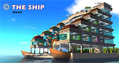 Second Life Marketplace - THE SHIP HOTEL [Full-specs hotel] Luxury Hotel