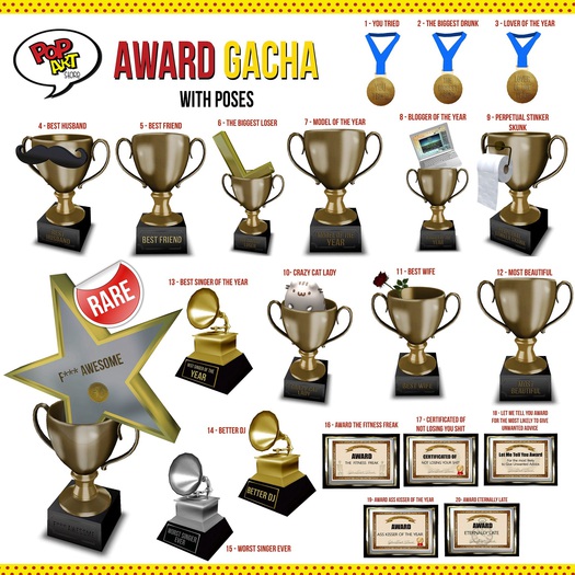 Second Life Marketplace - PopArt Store - 13 - Best Singer of The Year ...