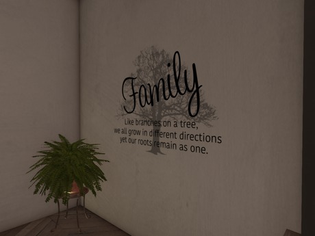 Second Life Marketplace - Wall Quote Accent - Family (Tree)