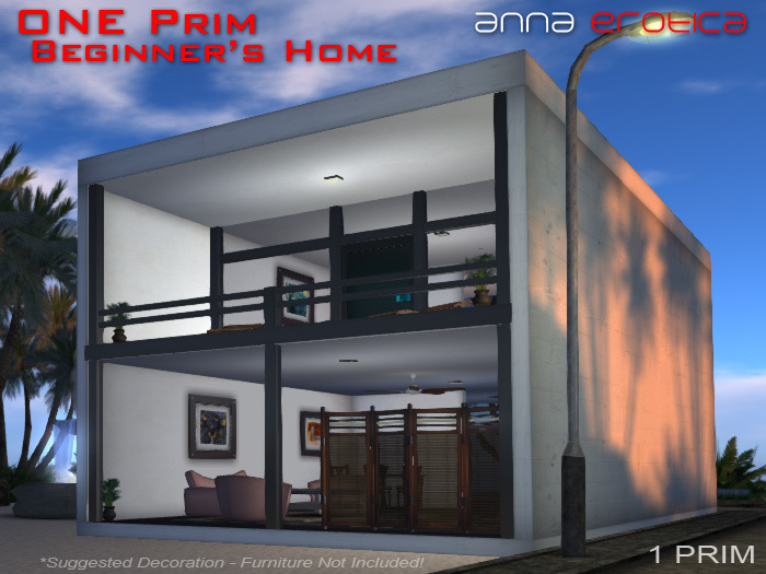 Second Life Marketplace - Anna Erotica - ONE Prim Beginner's Home!