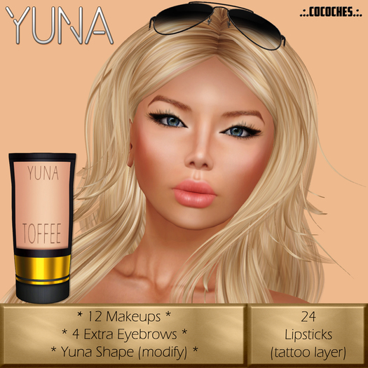 Second Life Marketplace - .:.CoCoChes.:. YUNA Skin - Toffee