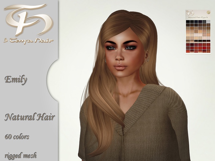 Second Life Marketplace - {Tenya Hair} Emily Natural Hair