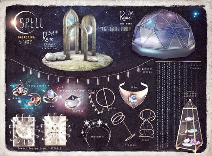 Second Life Marketplace Spell Galactica Elara Ring