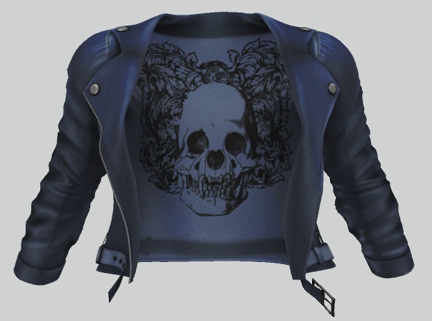 Second Life Marketplace - *Ryder* Skull Jacket - Blue