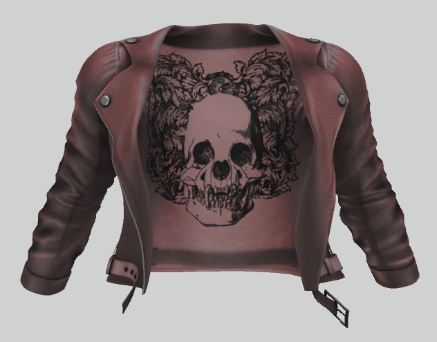 Second Life Marketplace - *Ryder* Skull Jacket - Pink
