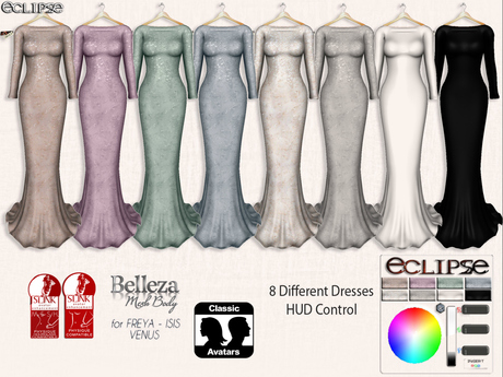 Second Life Marketplace - Eff Dress (W/HUD) Slink-Belleza-Classic ...