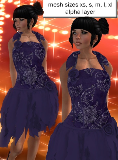 Second Life Marketplace - MESH JUNNI BURLESQUE PURPLE