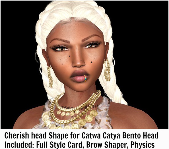 Second Life Marketplace - Cherish Shape for Catwa CATYA BENTO HEAD by ...
