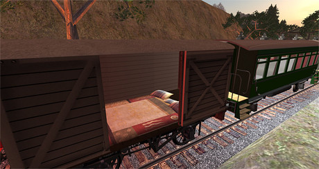 Second Life Marketplace - GWR 517 Passenger-, Freight- Car Steam Train SLRR