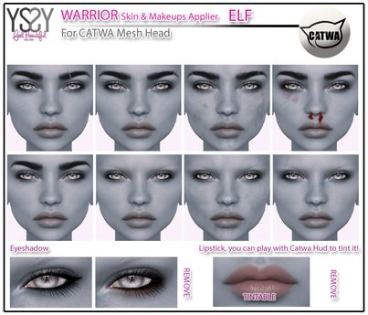 Second Life Marketplace - *YS&YS* Warrior ELF Skin Applier for Catwa ...