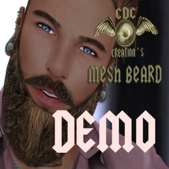 Second Life Marketplace - .::CDC ** DEMO ** Beard Mesh Brown