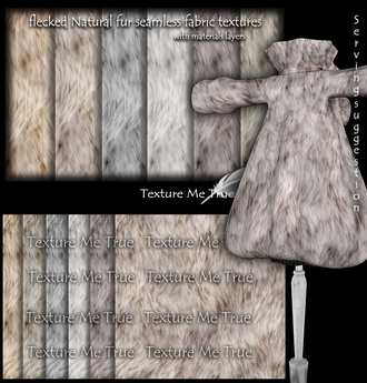Second Life Marketplace - TMT Natural Fur Flecked seamless fabric textures