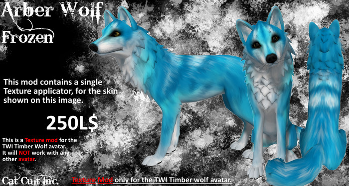 Second Life Marketplace - Arber Wolf Frozen MOD