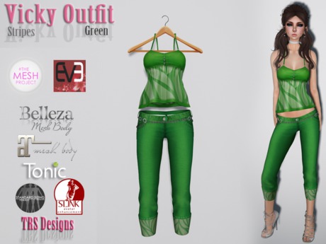 Second Life Marketplace - Vicky Demo Stripes