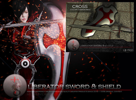 Second Life Marketplace - [Mkbcult] Liberator Sword & Shield (Sword Art ...