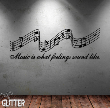 Second Life Marketplace - [fg] Music is Feeling Wall Decal
