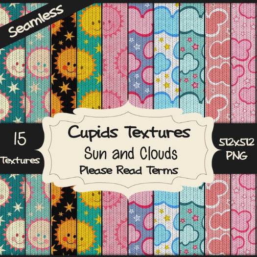 Second Life Marketplace - *Cupids Textures * 15 SUN AND CLOUDS