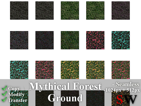 Second Life Marketplace - -SW- Seamless Mythical Forest Ground Texture ...