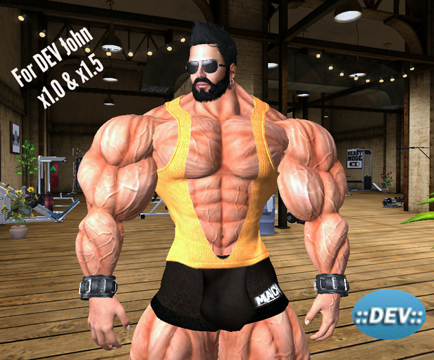 Second Life Marketplace - [D.Cavalieri] - John Orange Cut Tank