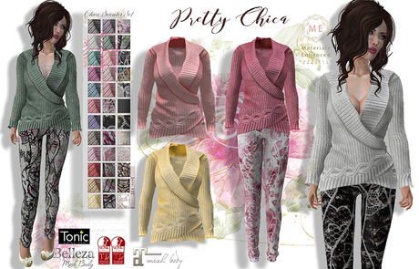 Second Life Marketplace - .::Pretty Demo::. Winter Chica Sweater Outfit ...