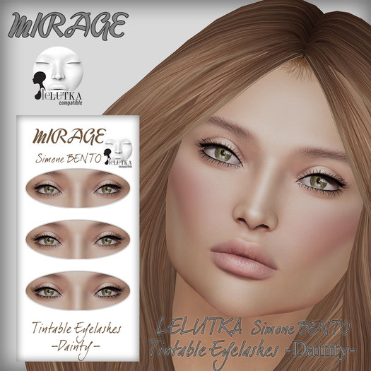 Second Life Marketplace - *DEMO* MIRAGE-LeLutka Simone BENTO Eyelashes ...