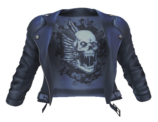 Second Life Marketplace - *Ryder* Mad Skull Jacket - Blue