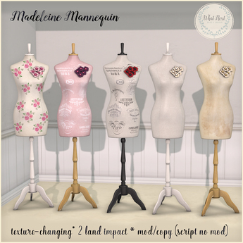 Second Life Marketplace - {what next} Madeleine Decor: Full Set