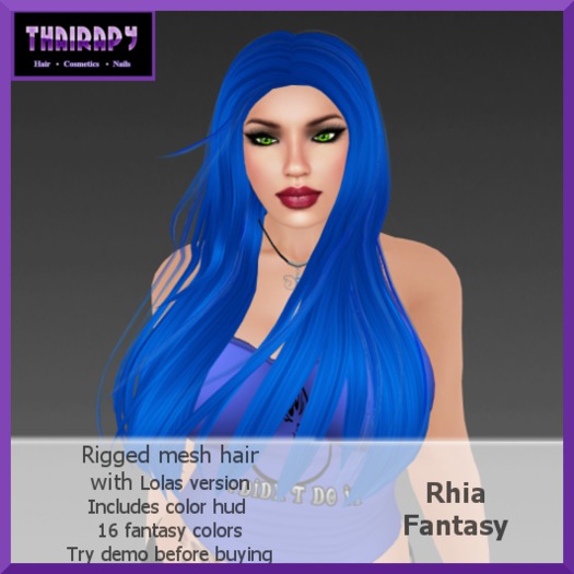 Second Life Marketplace - tHAIRapy Rhia Hair Fantasy - Wear